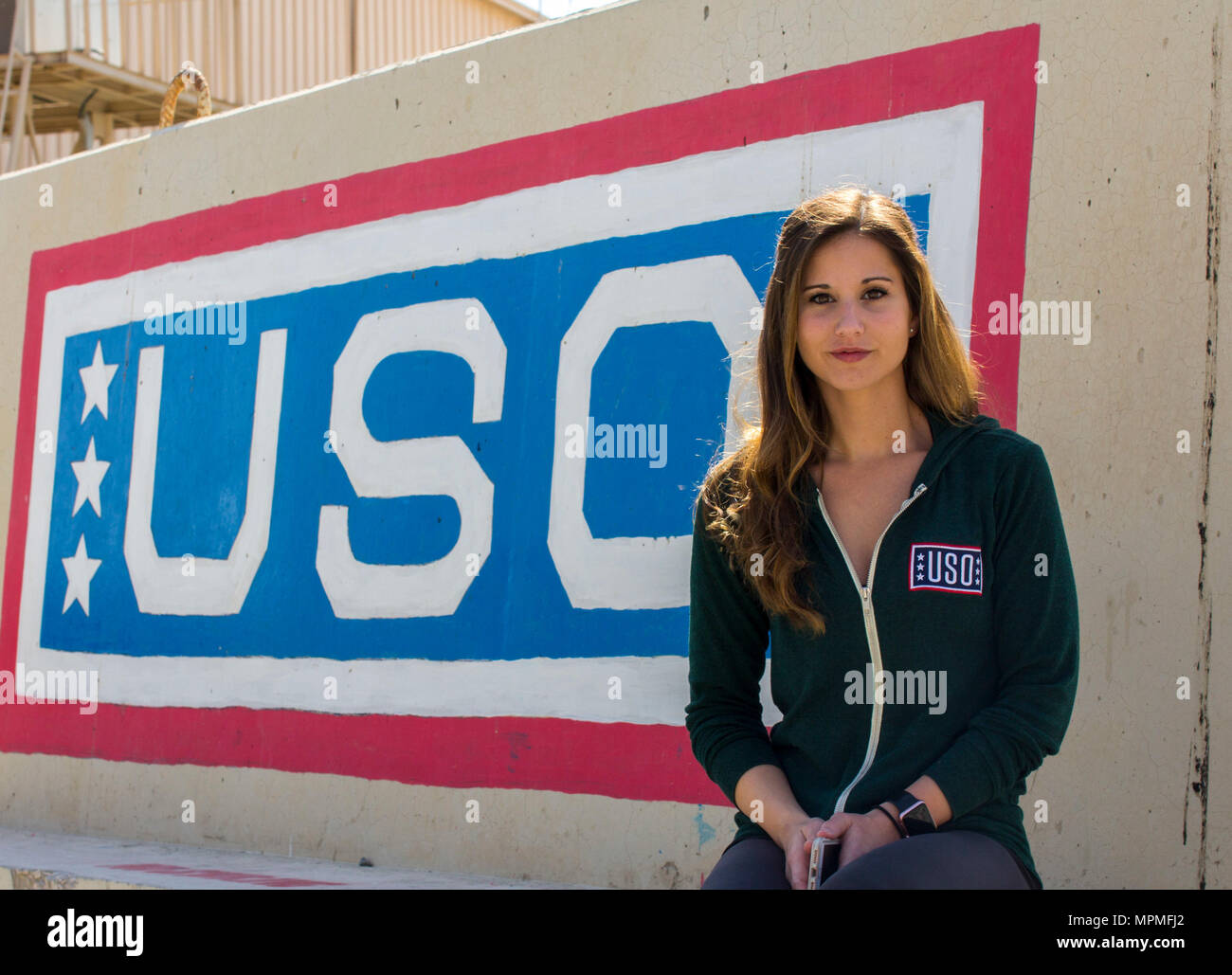 Heaven Howes, duty manager at the United Services Organization center ...