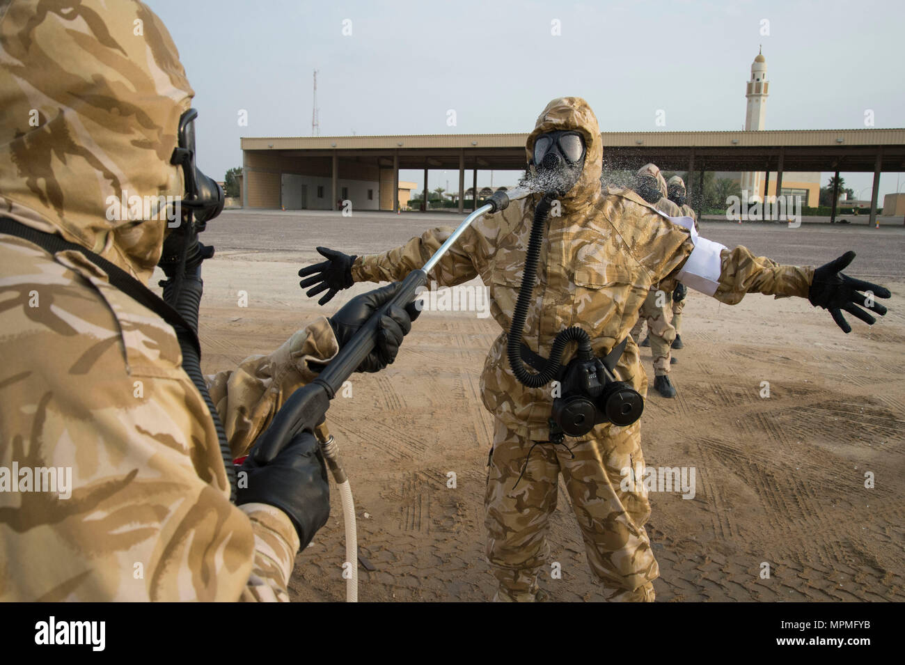 Civilian and military emergency responders from Kuwait, Bahrain, Qatar ...
