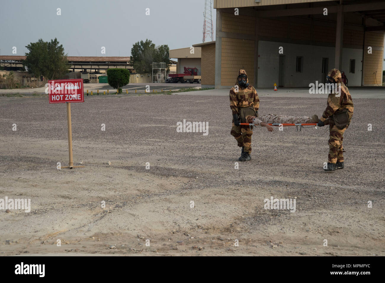 Civilian and military emergency responders from Kuwait, Bahrain, Qatar ...