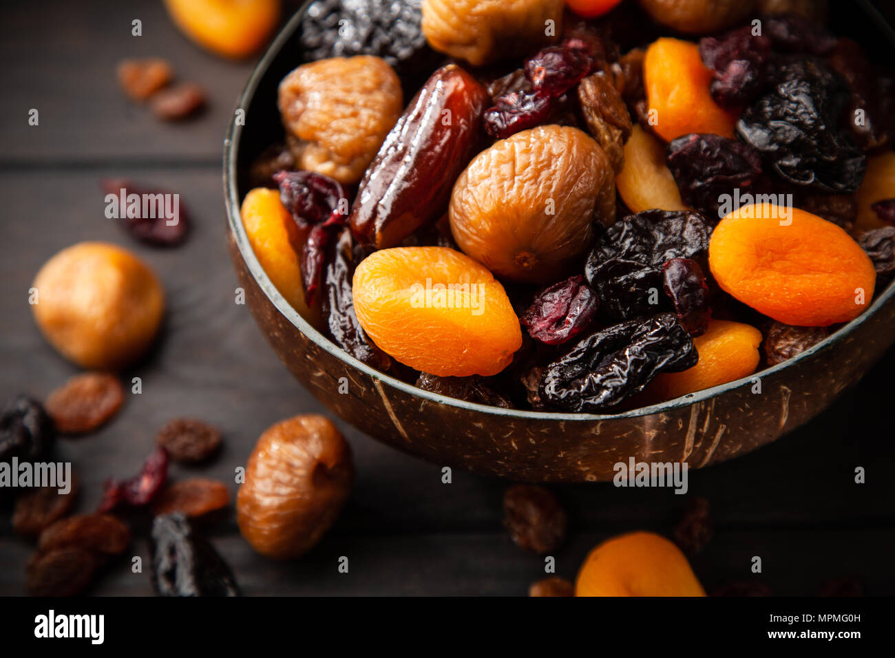 A mix of dried fruit Stock Photo - Alamy