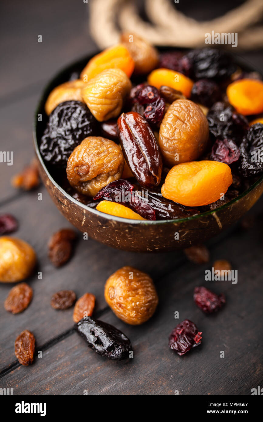 A mix of dried fruit Stock Photo - Alamy