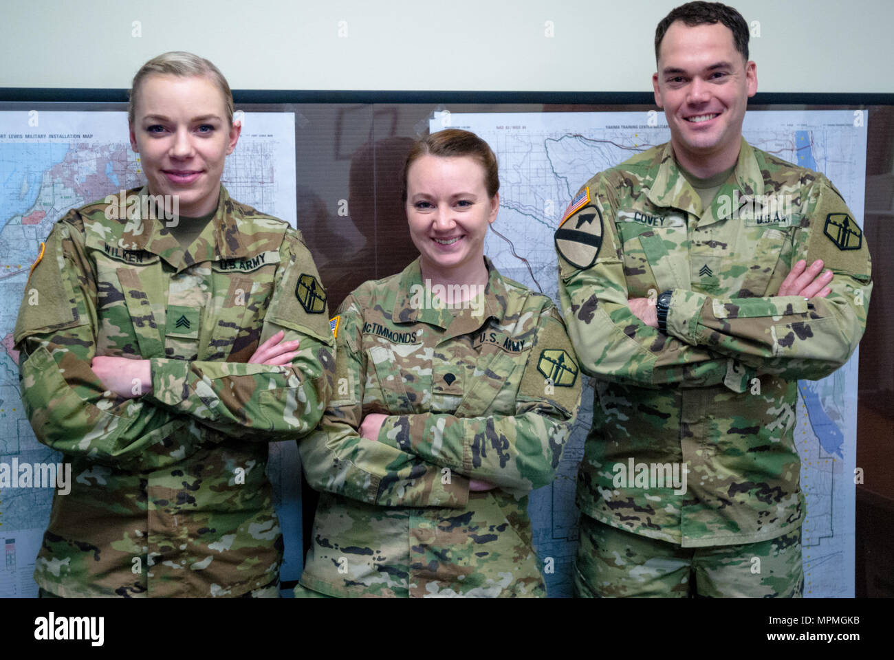 From left: Sgt. Morgan T. Wilken, Spc. Tara M. McTimmonds, Sgt. Noel A ...