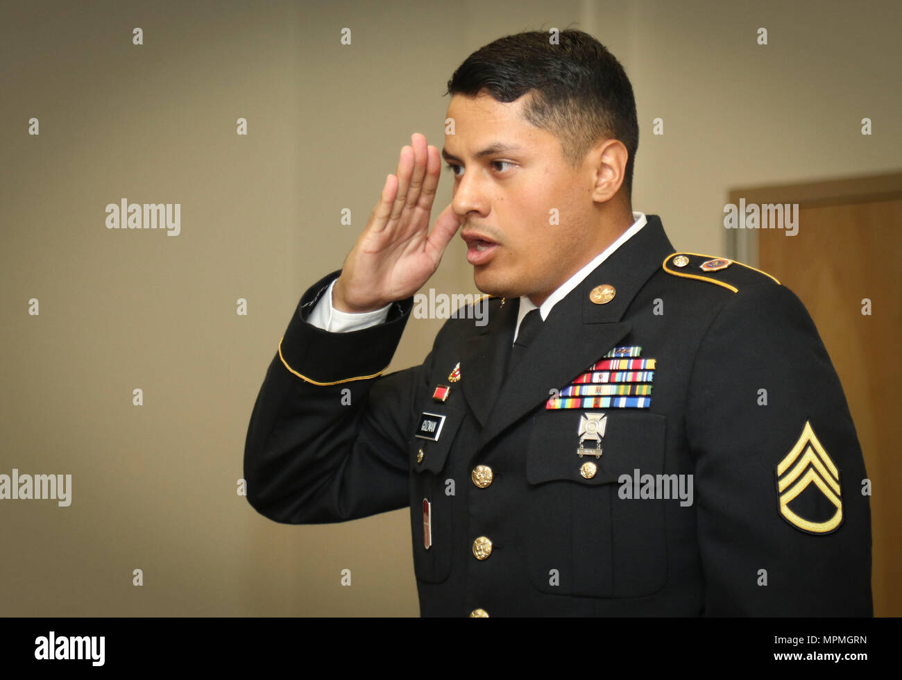 Army Reserve Staff Sgt. Erick Guzman, information technology staff ...