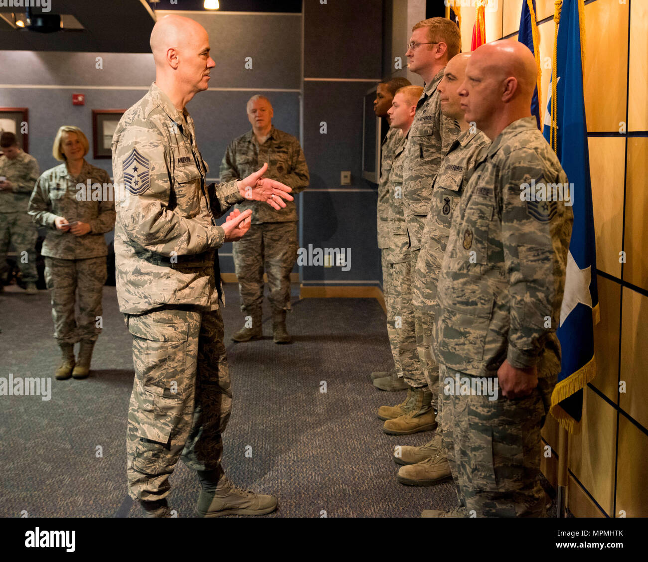 Chief Master Sgt. Ronald Anderson, command chief master sergeant of the ...
