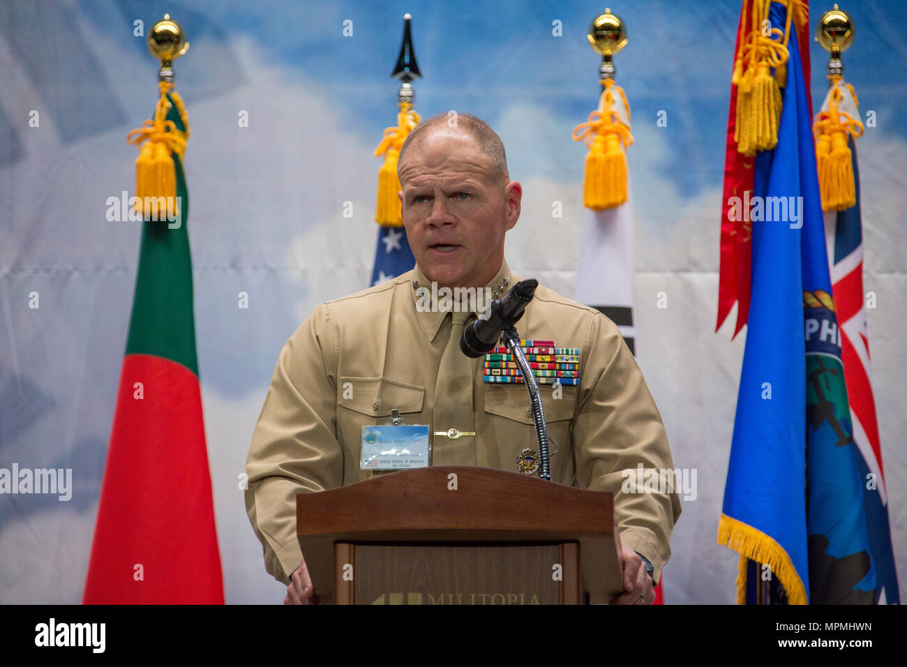 Commandant of the Marine Corps Gen. Robert B. Neller speaks at the ...
