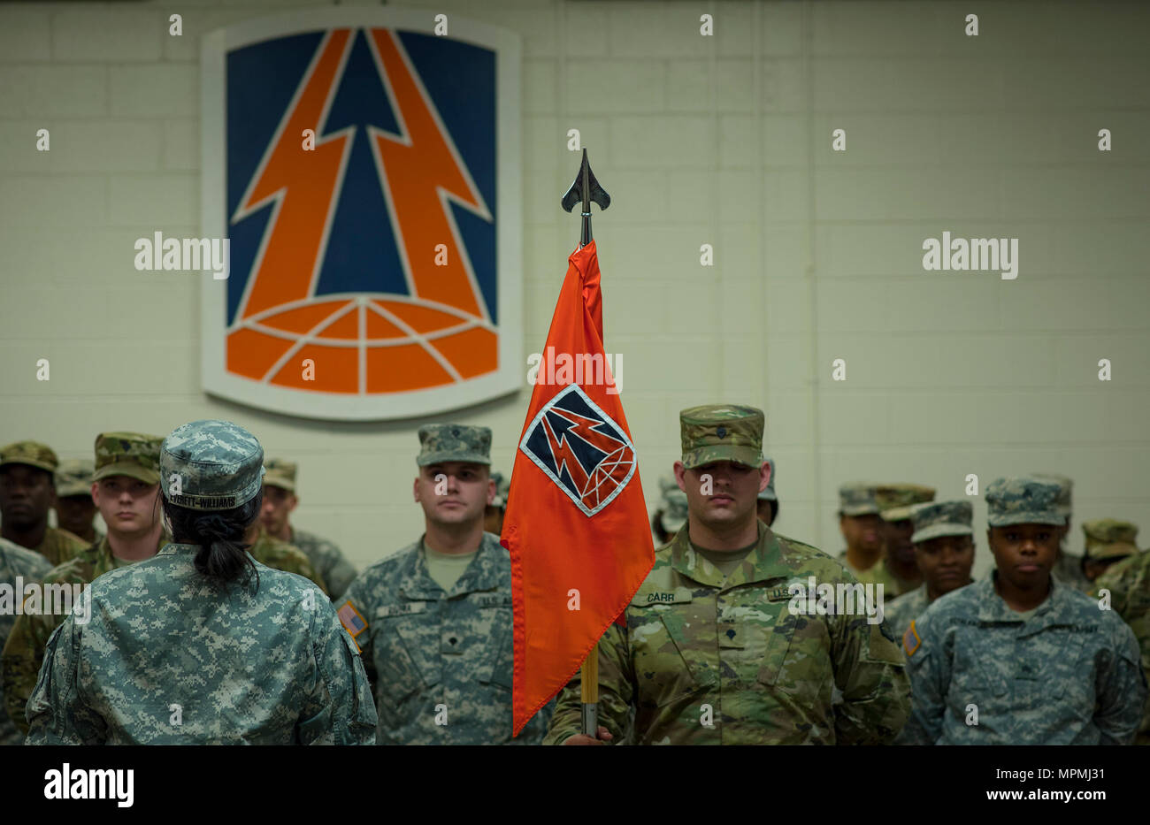 A formation of U.S. Army Reserve, 335th Signal Command (Theater ...