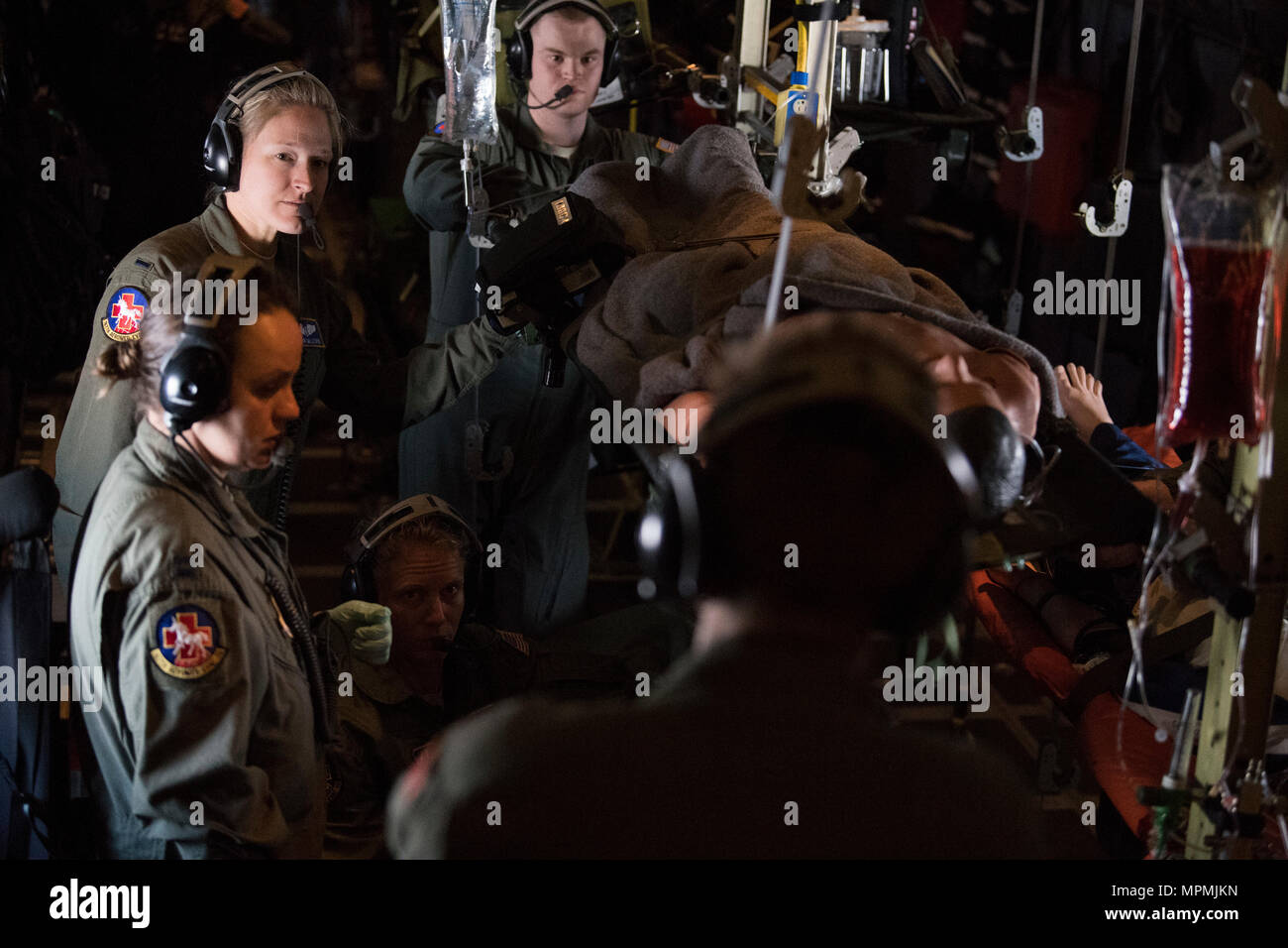Maj. Jodi Pritchard, 167th Aeromedical Evacuation Squadron flight nurse ...