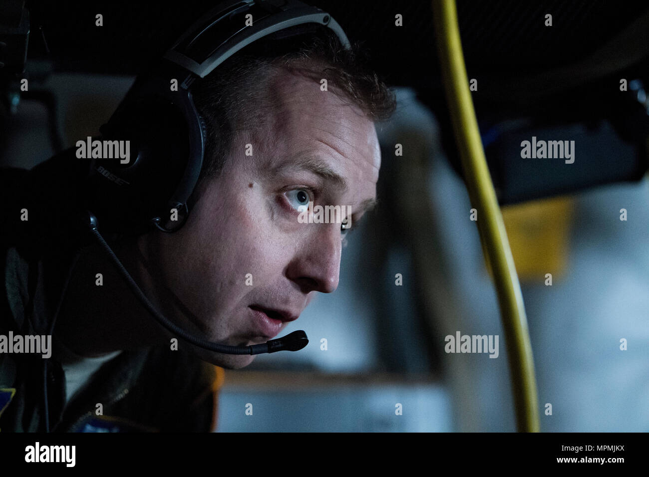 Maj. James Stenack, 167th Aeromedical Evacuation Squadron flight nurse ...
