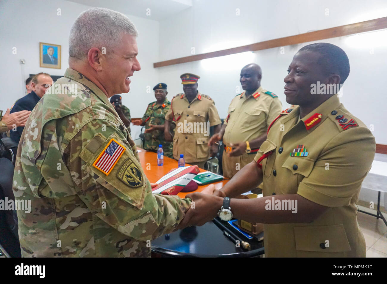 U.S. Army Brig. Gen. Kenneth Moore, U.S. Army Africa deputy commander ...
