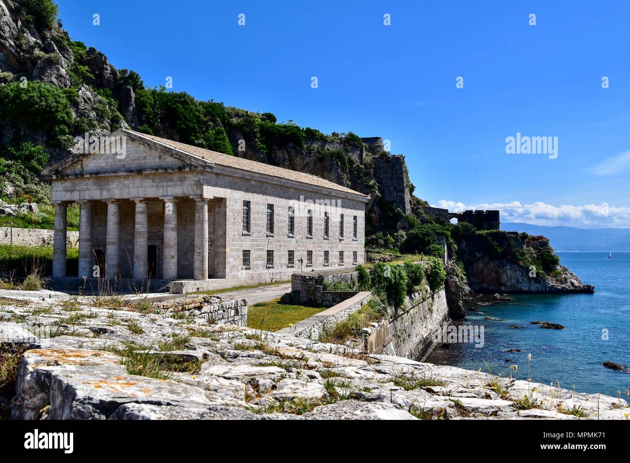 Corfu Church Wallpaper Church Ipapandi Kommeno Bay Corfu Greece Stock