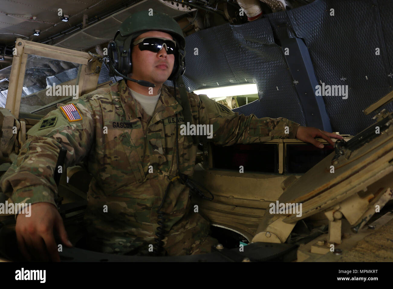 Sgt. James Gascon, armored crewman with the Immediate Ready Company ...