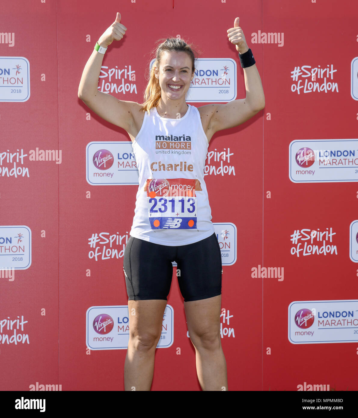 2018 London Marathon starting line Featuring: Charlie Webster Where ...