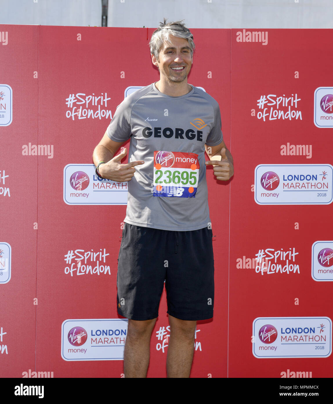 2018 London Marathon starting line Featuring: George Lamb Where: London ...