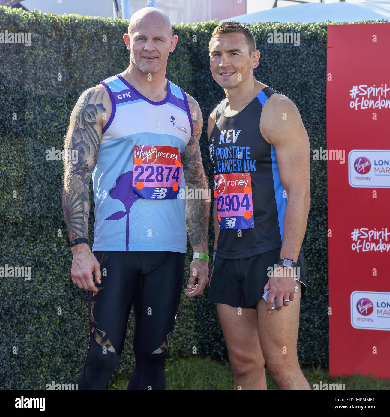 2018 London Marathon starting line Featuring: Keith Senior, Kevin ...