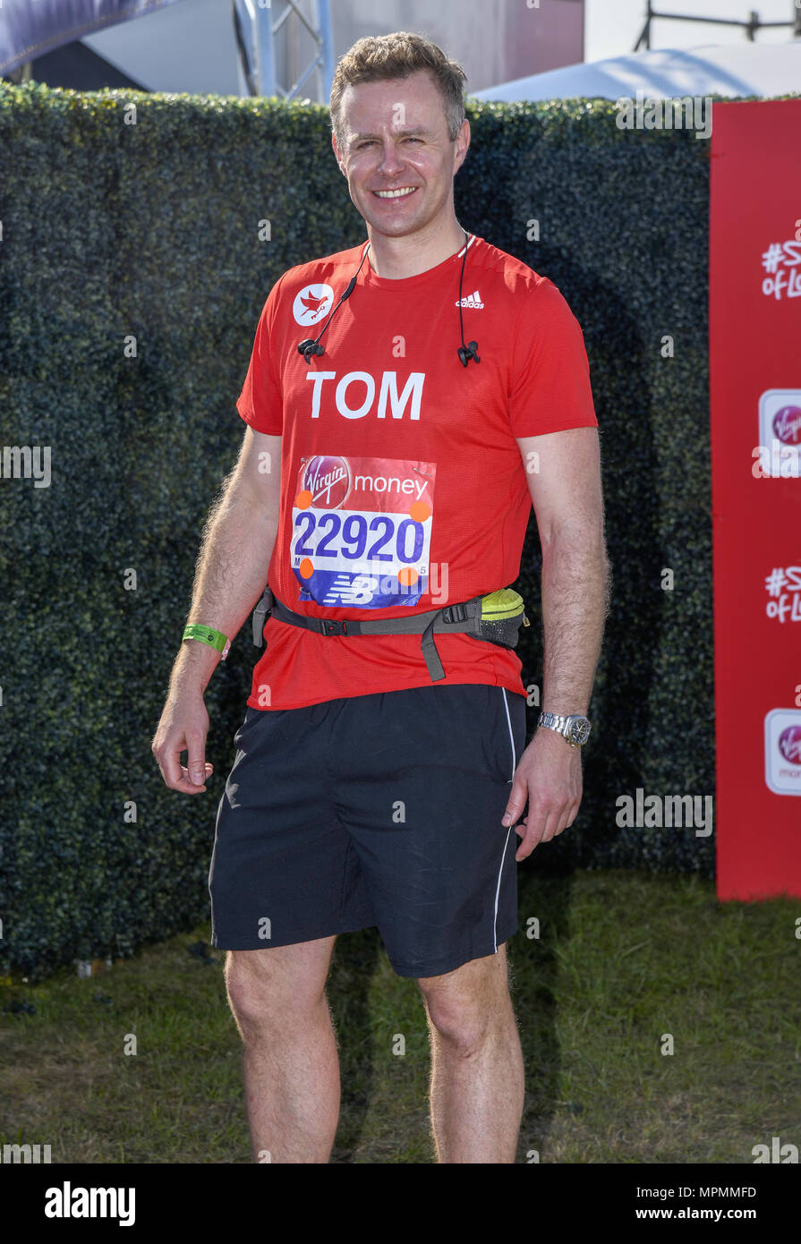 2018 London Marathon starting line Featuring: Tom Lister Where: London ...