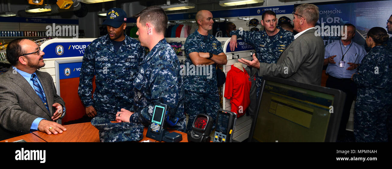 MAYPORT, Fla. (March 30, 2017) – Visitors from Navy Exchange Service ...