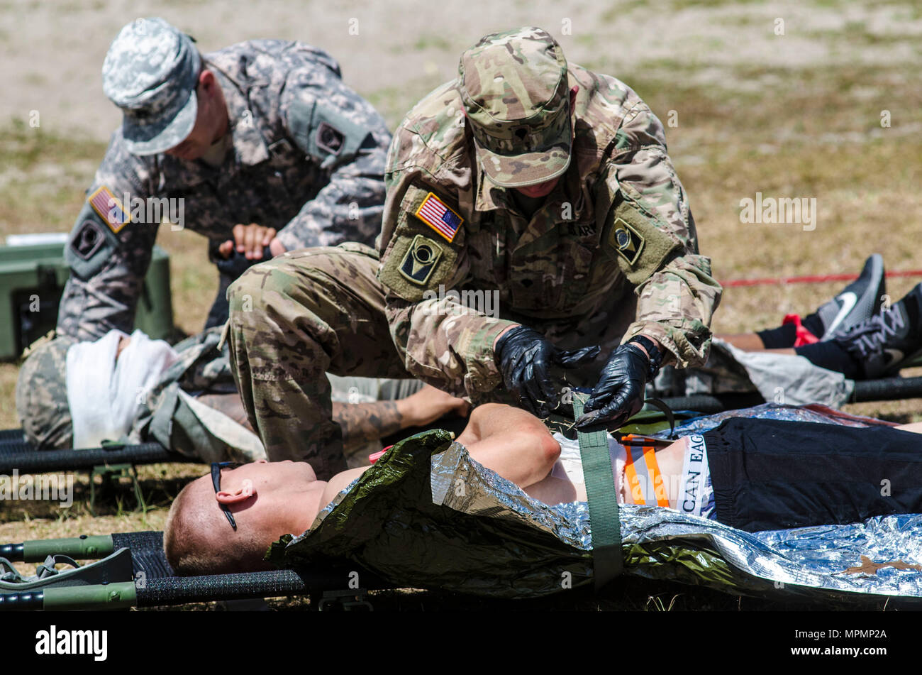 A Soldier with 2nd Battalion, 124th Infantry Regiment's Headquarters ...