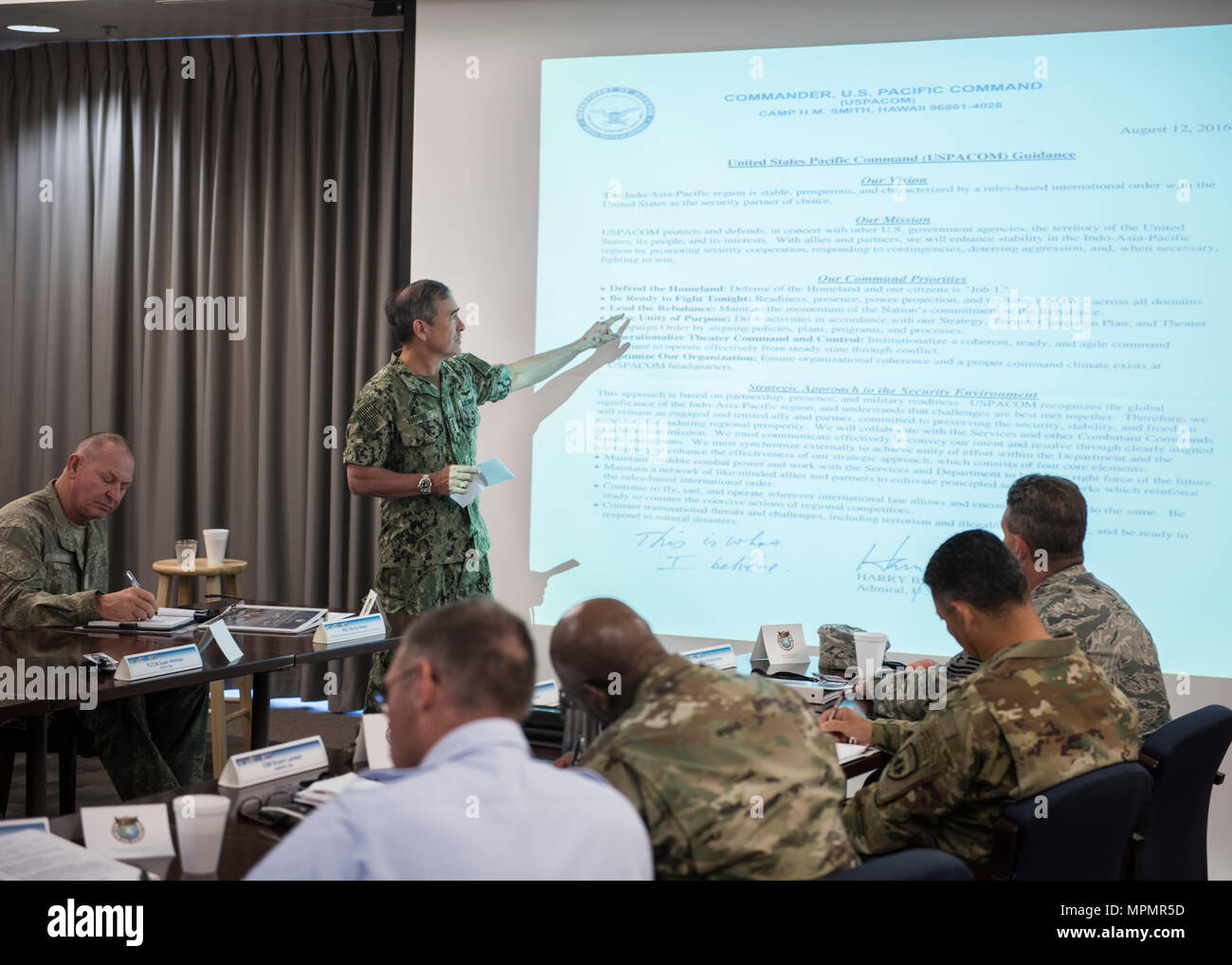170330-N-ON707-015 CAMP H.M. SMITH, Hawaii (March 30, 2017) Adm. Harry ...