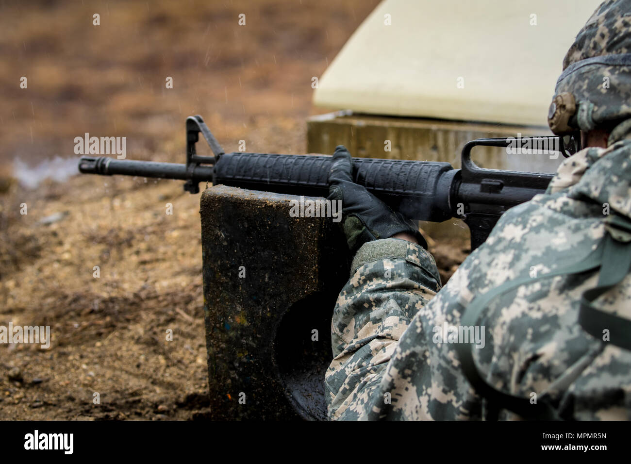 Sergeant First Class Joshua Deiss, from the 2nd Brigade, 102nd Division ...