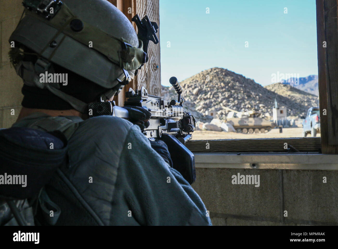 FORT IRWIN, Calif. – A Soldier from Assassin Troop, 1st Squadron, 11th ...