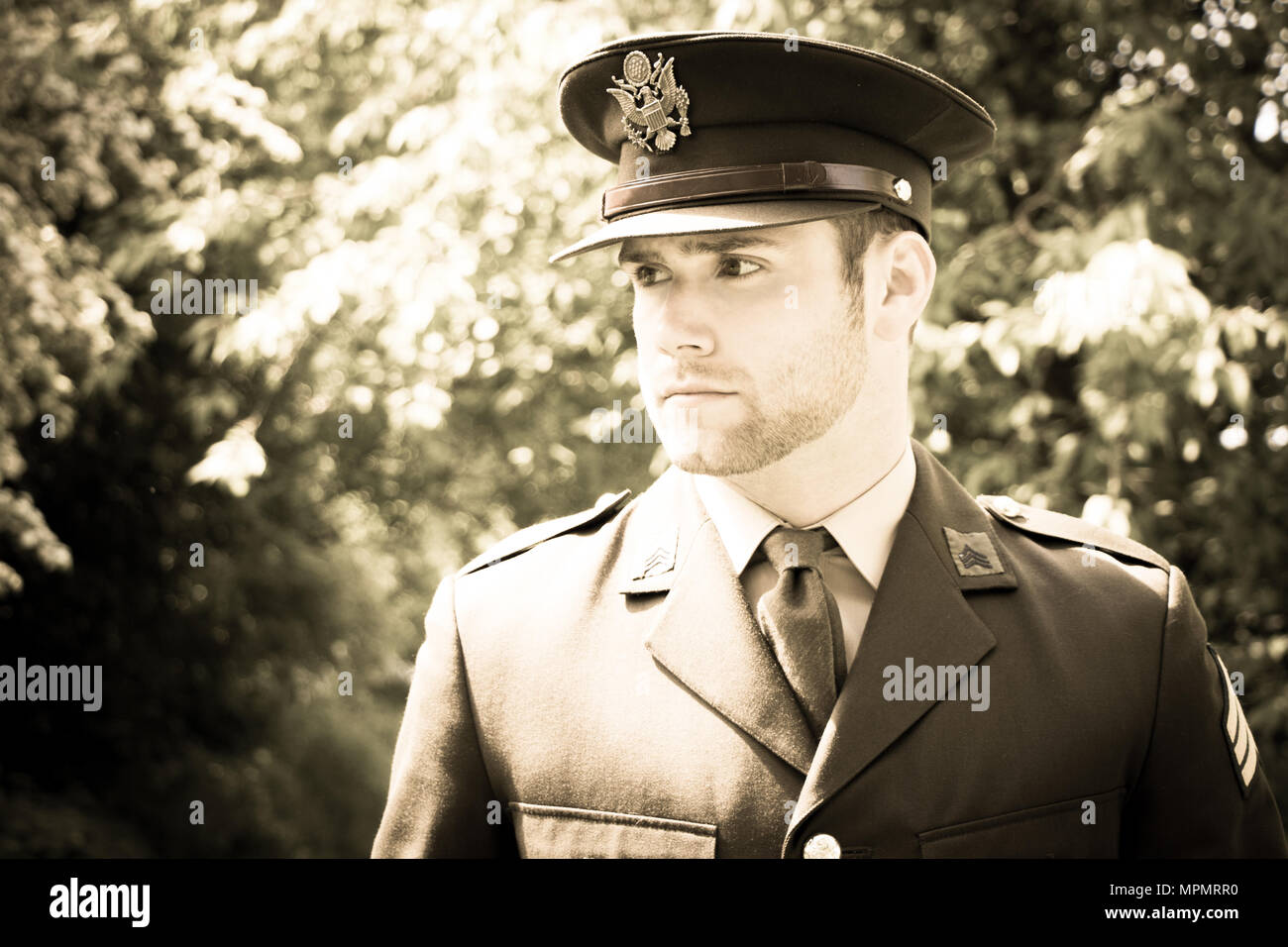 American army sergeant ww2 hi-res stock photography and images - Alamy