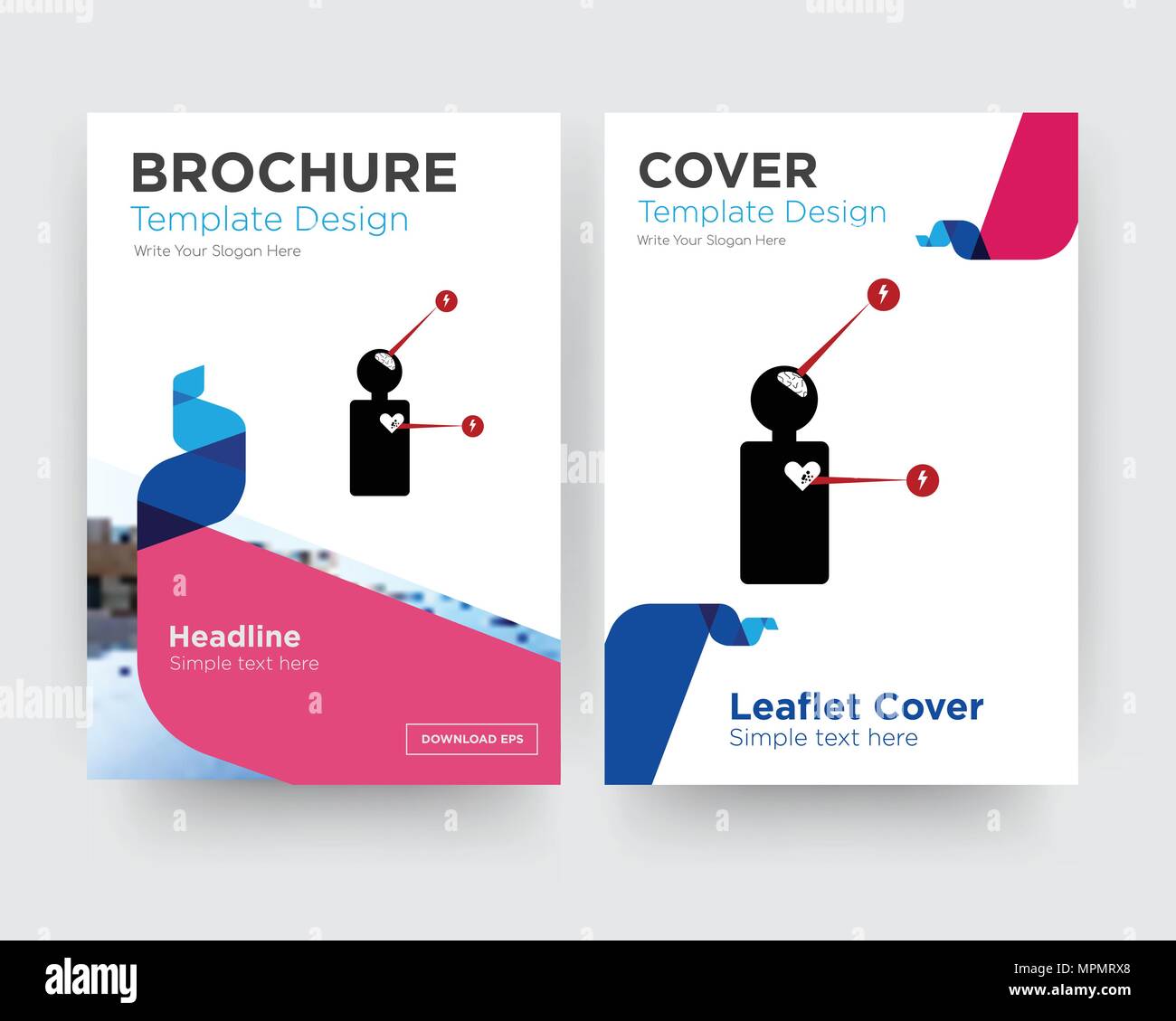 symptoms brochure flyer design template with abstract photo background ...