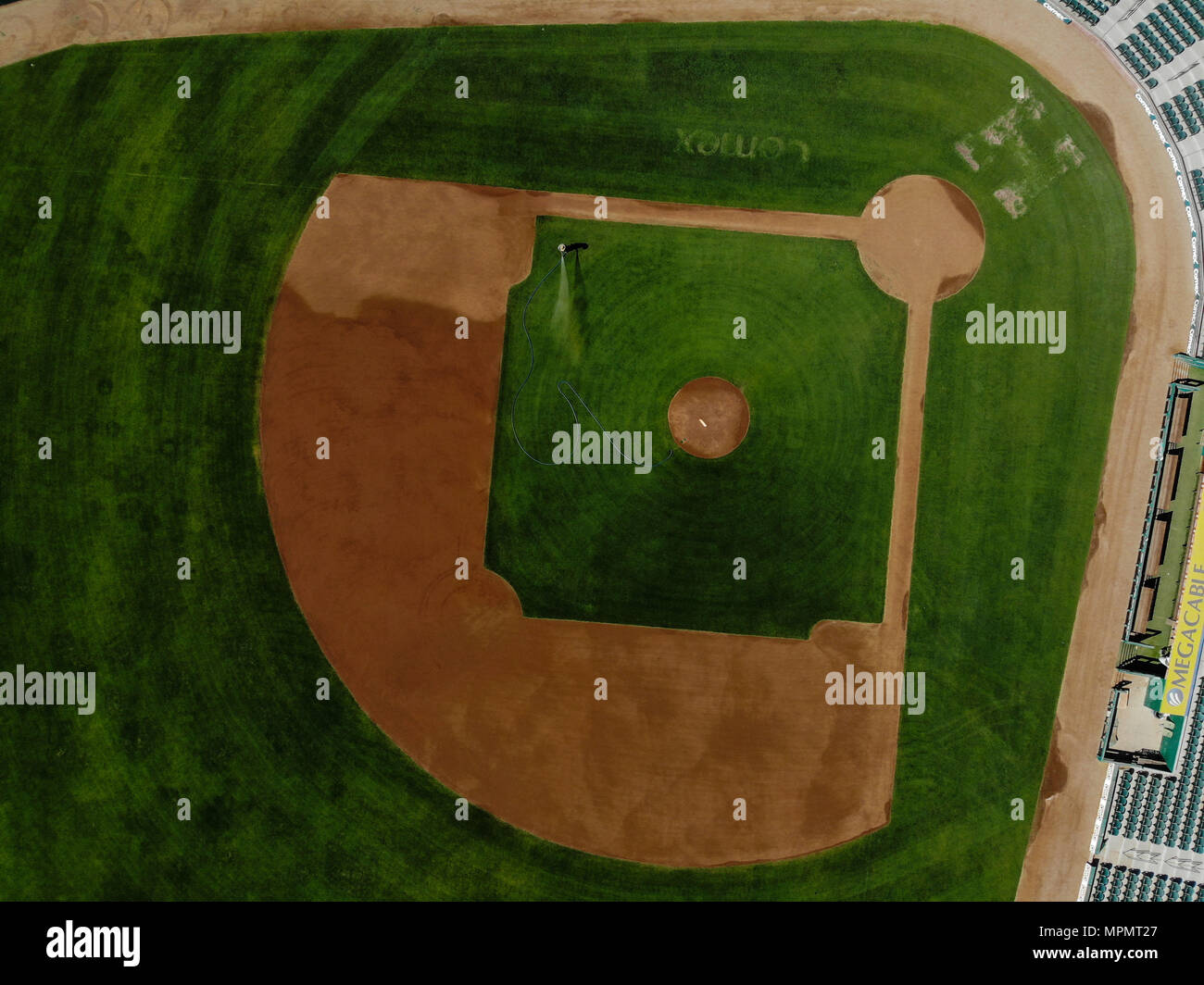 Aerial view or aerial photography of the Sonora Stadium, home of the ...