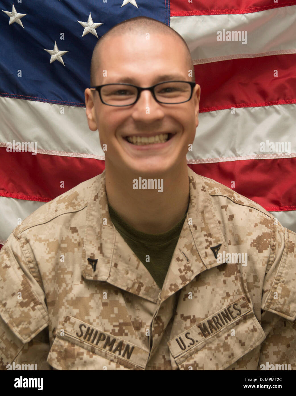 U.S. Marine Lance Cpl. Alexander Shipman, a Knoxville, Tennessee native ...