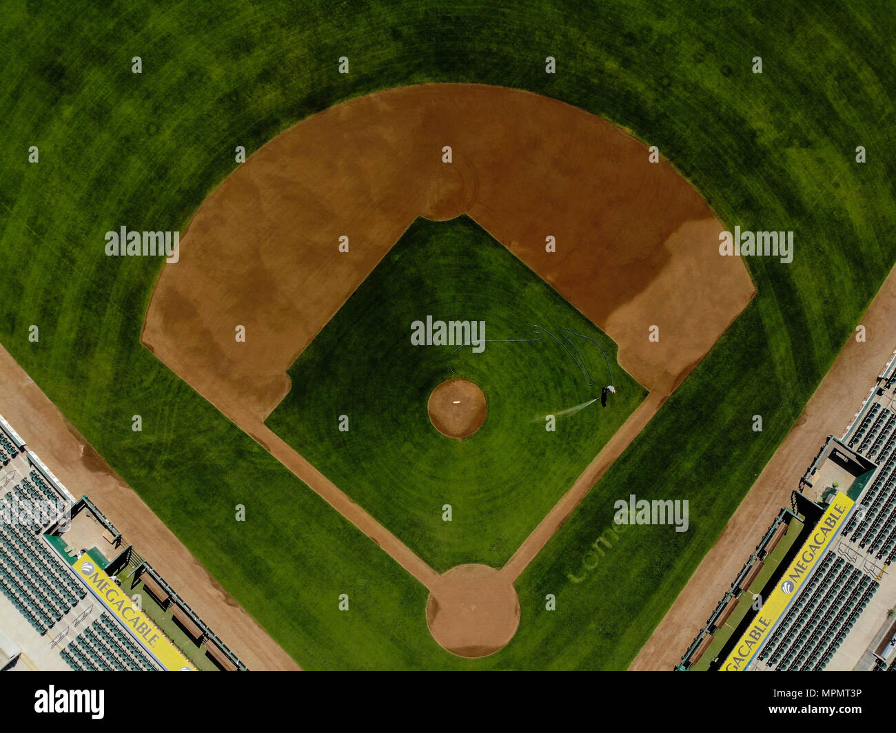 Aerial view or aerial photography of the Sonora Stadium, home of the ...