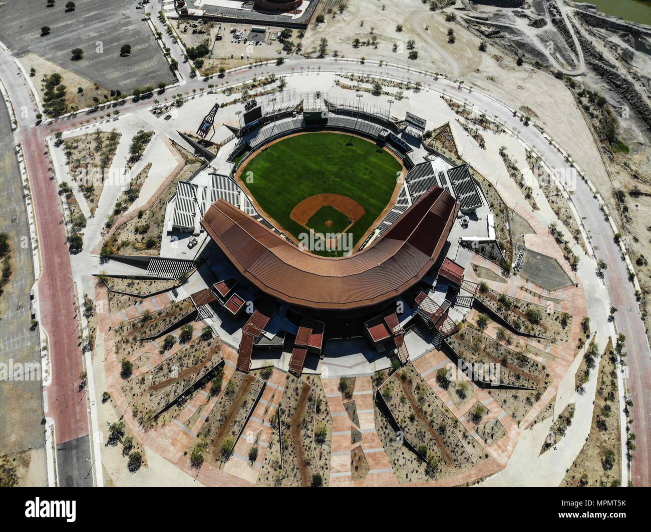 Aerial view or aerial photography of the Sonora Stadium, home of the ...