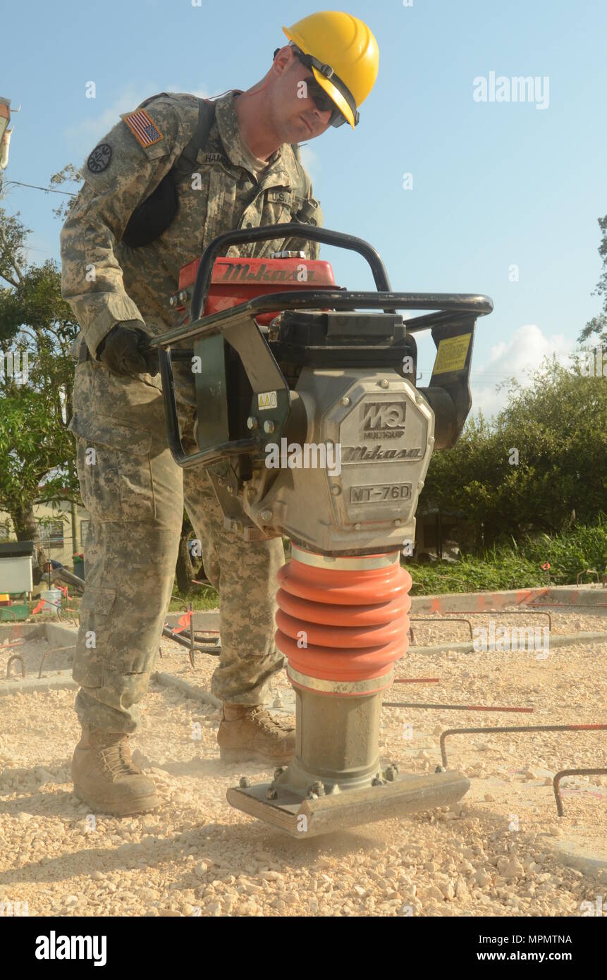 Spc. Troy Hanson, an engineer with 672nd Engineer Company, an Army ...