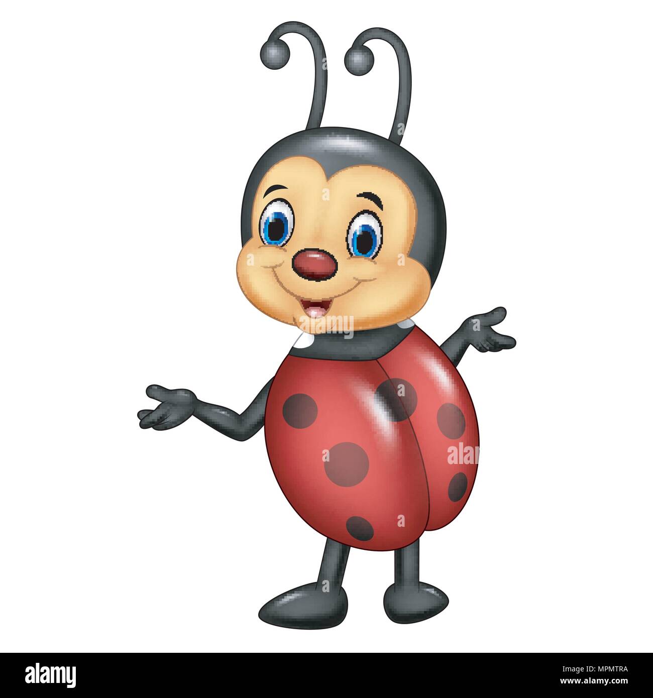Cartoon happy ladybug posing Stock Vector Image & Art - Alamy