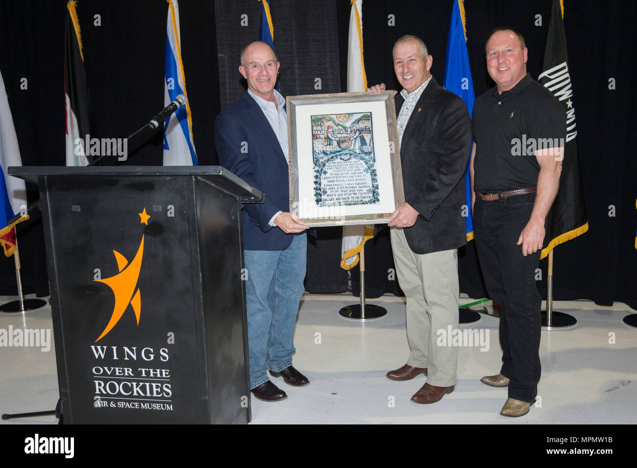 United States Air Force Brig. Gen. Jerome Limoge and Command Chief ...