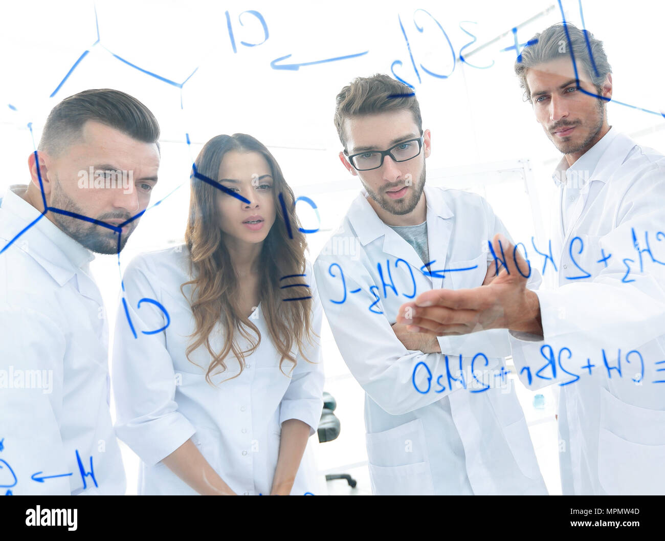 group of laboratory employees Stock Photo - Alamy