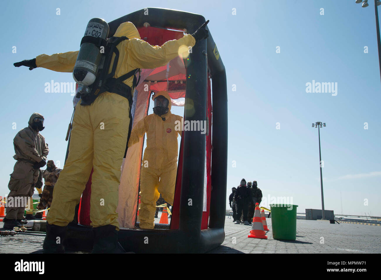 Civilian and military emergency responders from Kuwait, Bahrain, Qatar ...