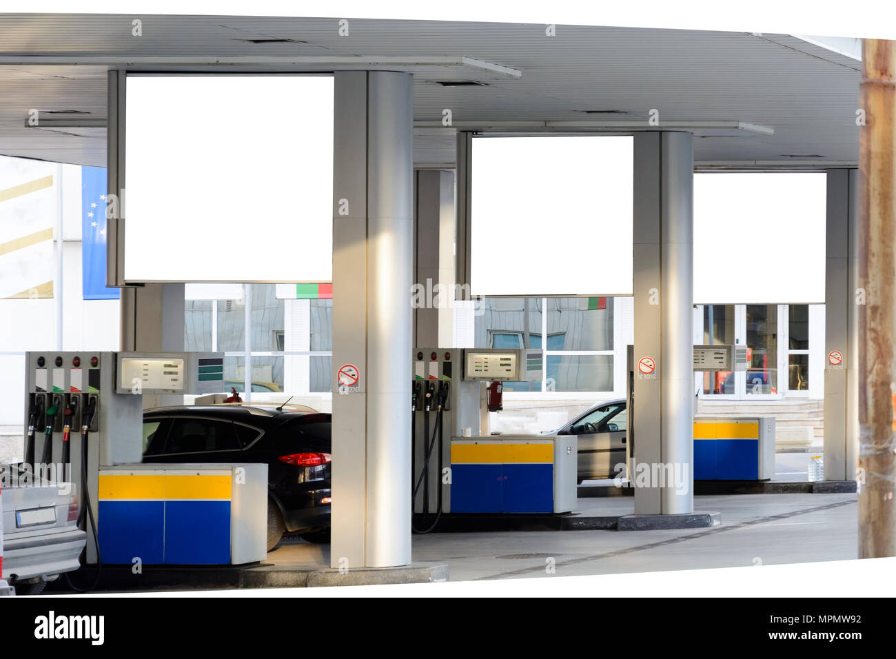 Gas station billboard hi-res stock photography and images - Alamy