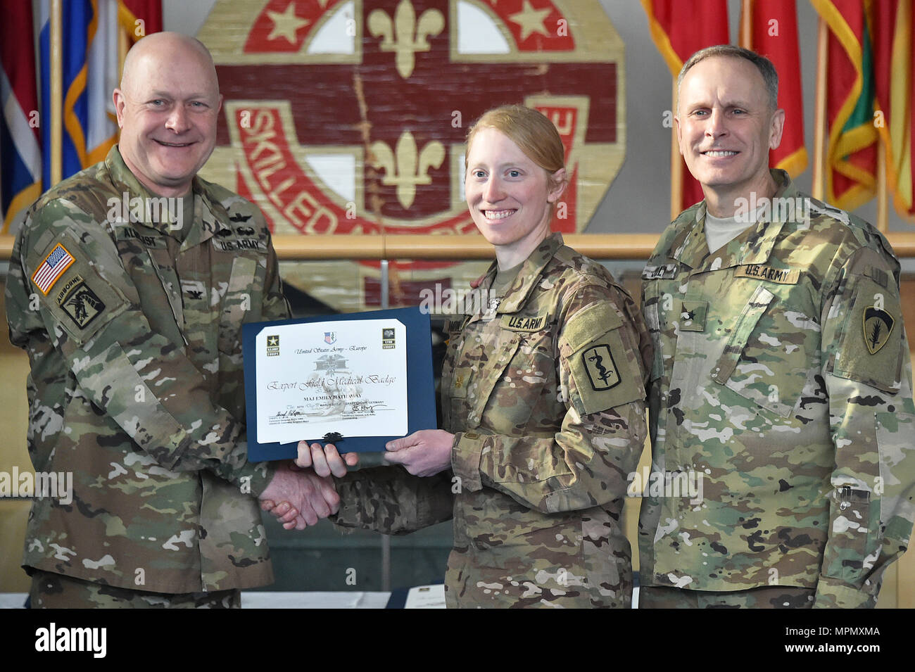 From left to right, the 212th Combat Support Hospital Commander U.S ...