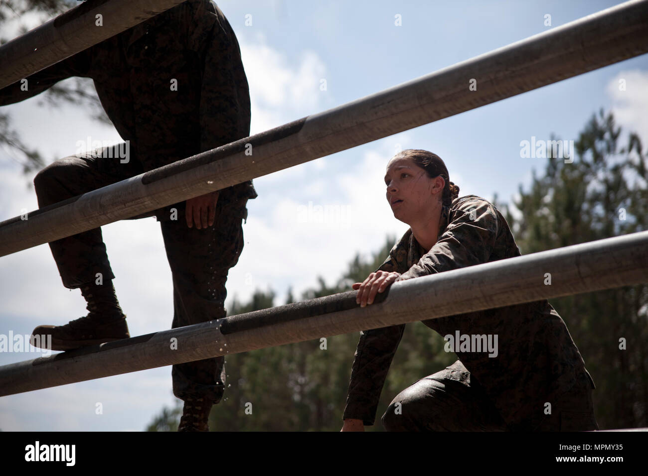 A U.S. Marine assigned to Ground Supply School (GSS), Marine Corps ...