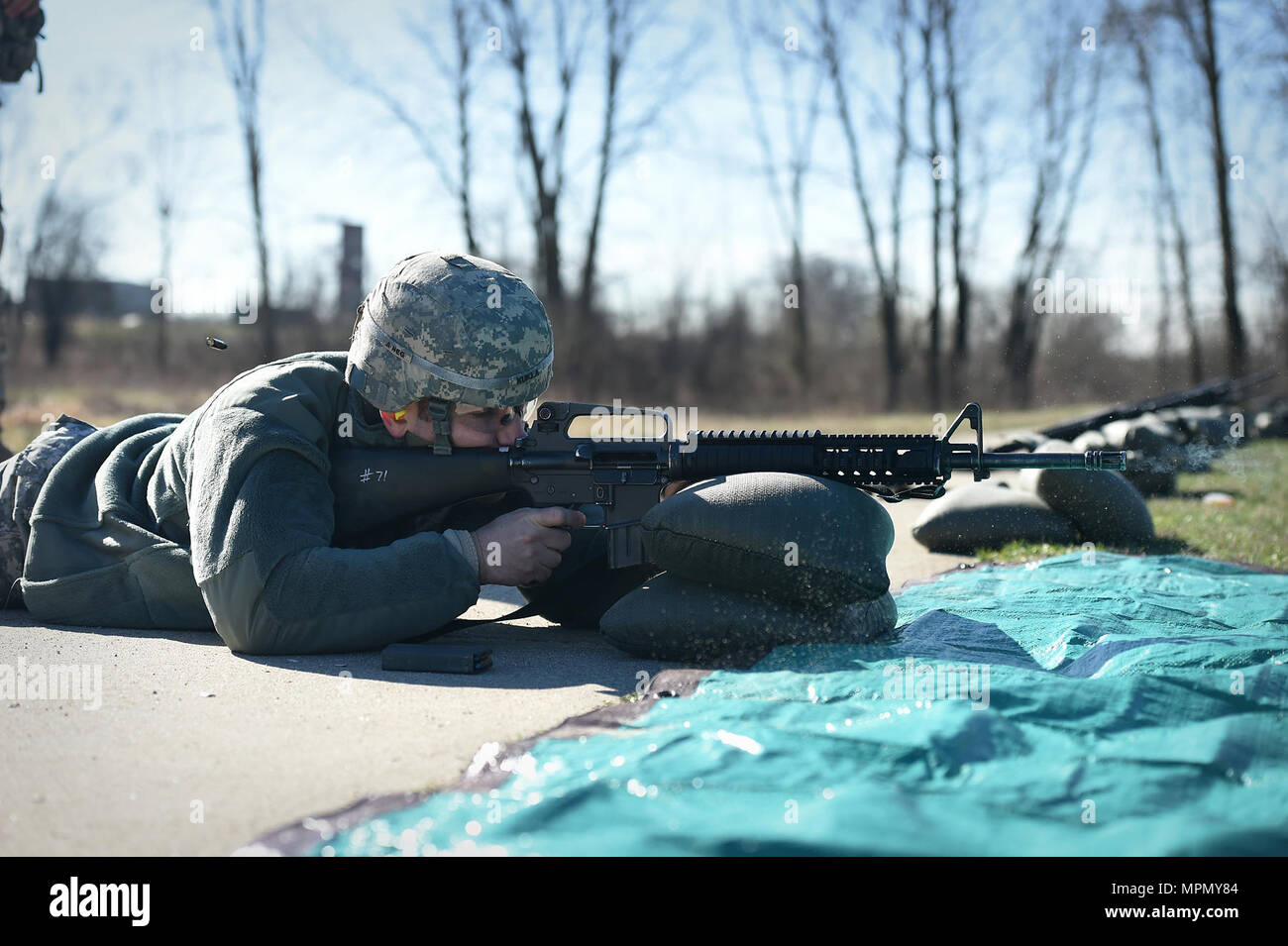 Army Reserve Staff Sgt. David Kukla, operations sergeant assigned to ...