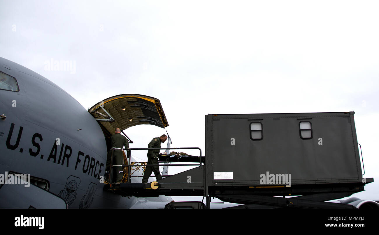 Master Sgt. Rard Perkins, 911th Operations Group aircrew trainer, off ...
