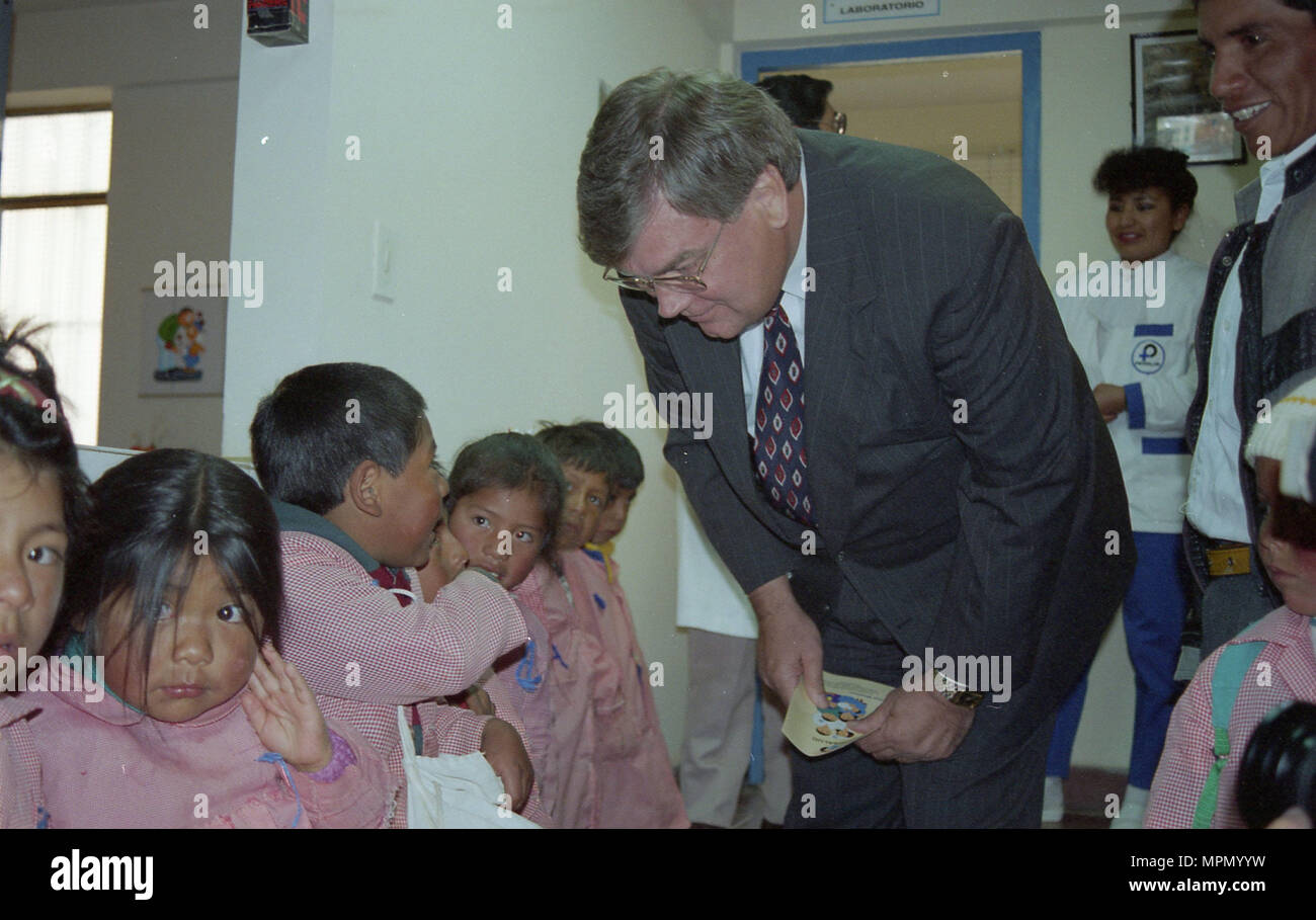 men talking to children Stock Photo - Alamy