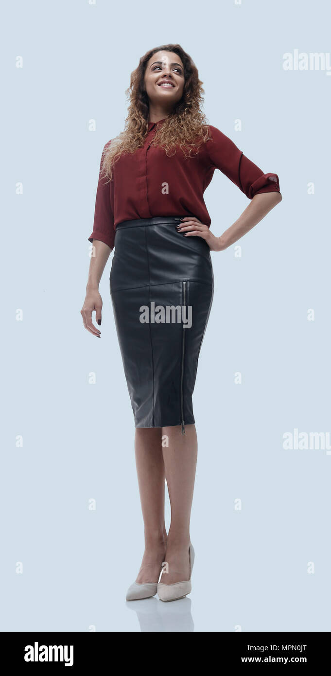 bottom view.confident business woman Stock Photo - Alamy
