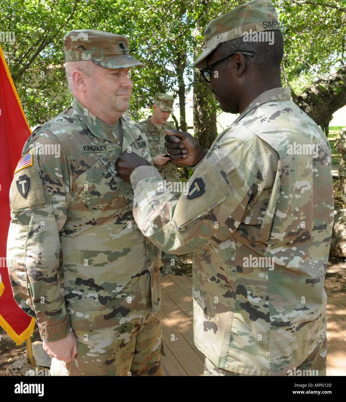 Maj. Gen. Lester Simpson, 36th Infantry Division Commanding General ...