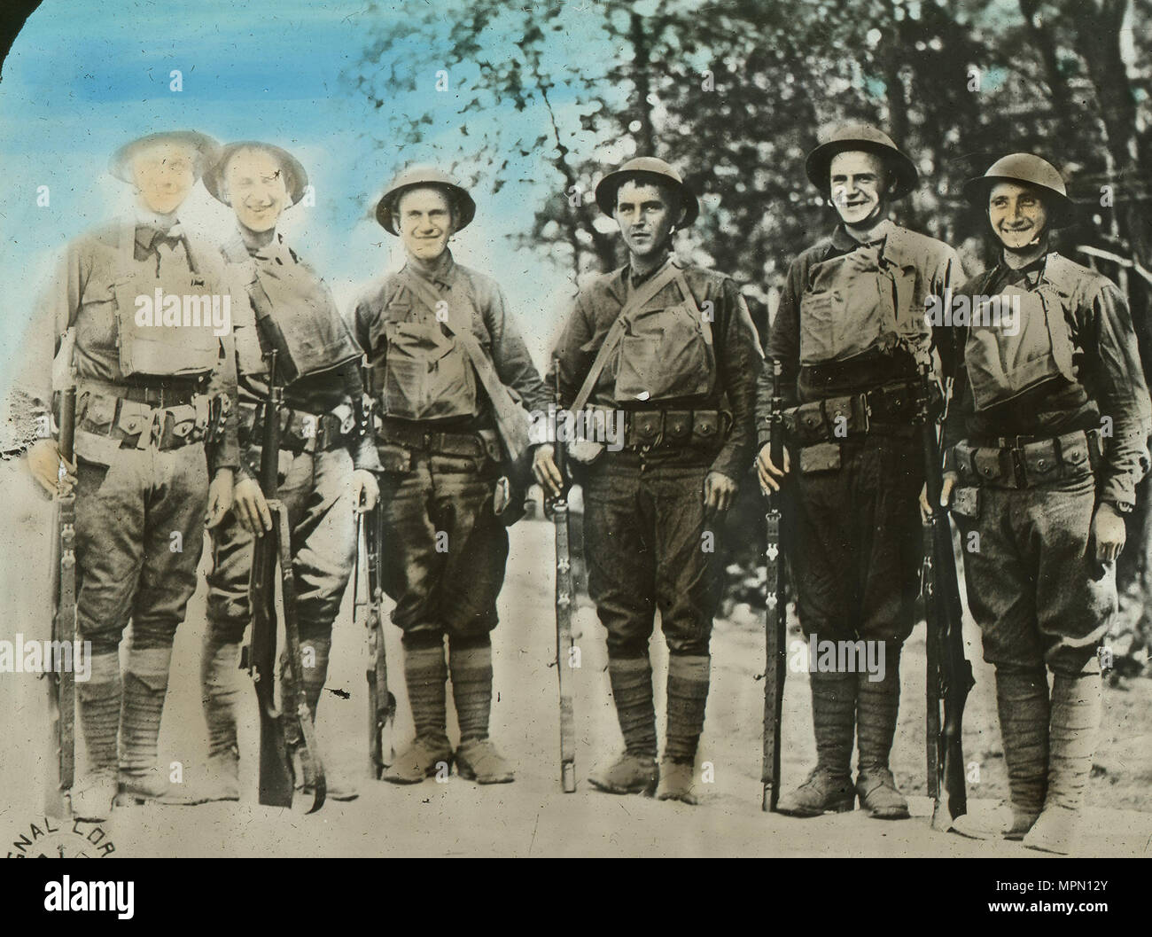 Members of Company C, 147th Infantry, 37th Division, who captured the ...