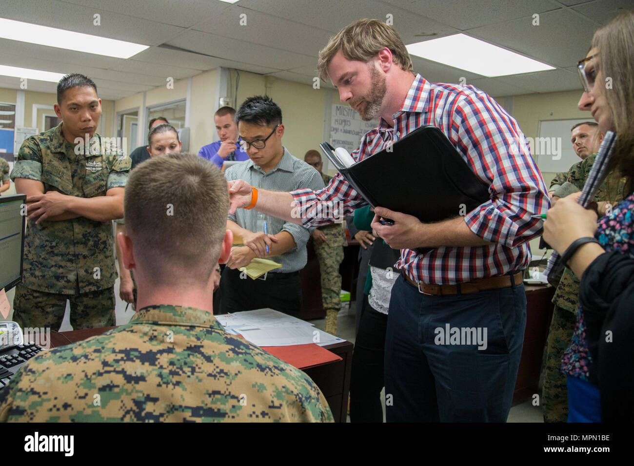 U.S. Marine Corps Lance Cpl. Christian Jacobs, procurement clerk ...