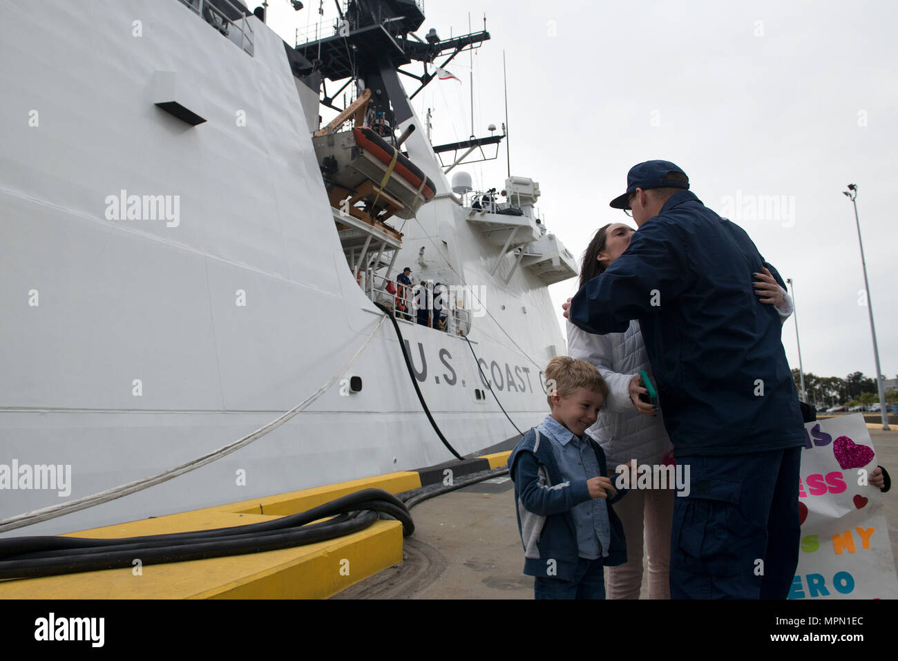 The crew of Coast Guard Cutter Munro, the service's sixth National ...