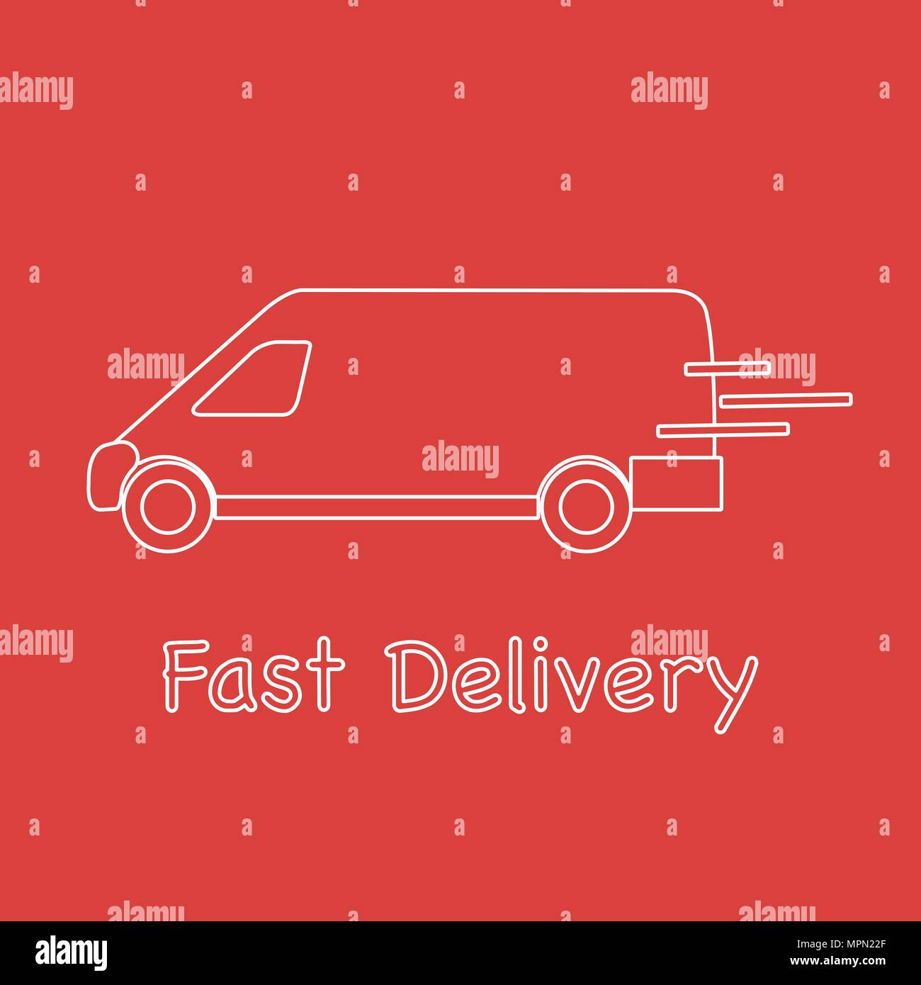 Delivery truck. Fast and convenient shipping. Free delivery Stock ...