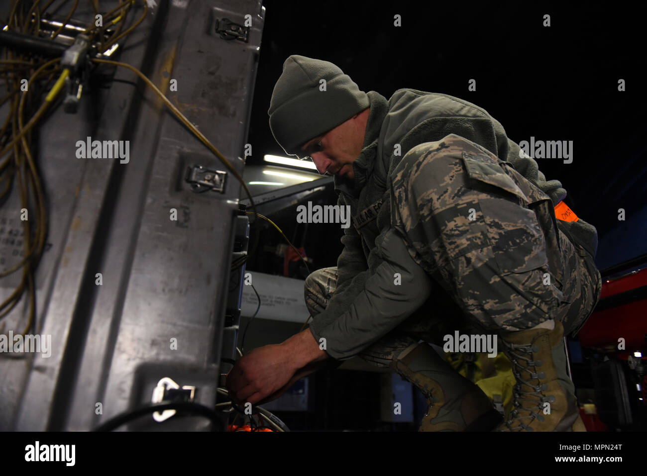 U.S. Air Force Tech. Sgt. Jesse Pickrell, Combat Shield crew lead, 16th ...