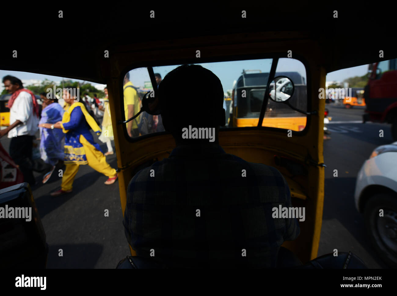 Auto rickshaws in Chennai, India Stock Photo - Alamy