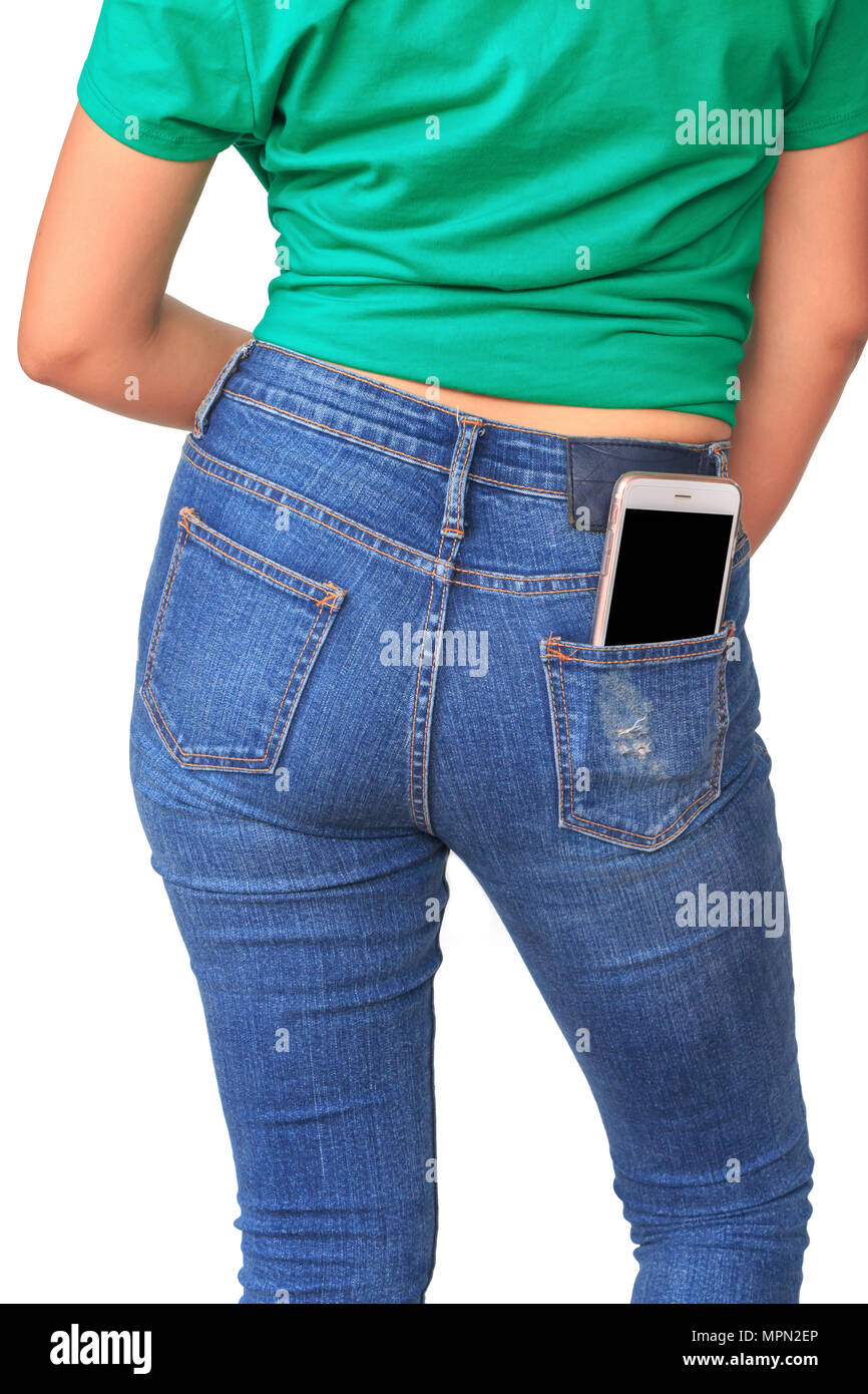 Rear bottom jeans hi-res stock photography and images - Alamy